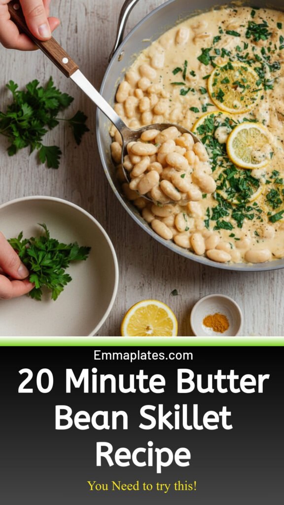 20 Minute Butter Bean Skillet Recipe – Emma Plates