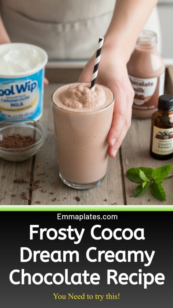 Frosty Cocoa Dream Creamy Chocolate Recipe – Emma Plates
