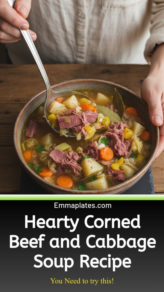 Hearty Corned Beef and Cabbage Soup Recipe – Emma Plates