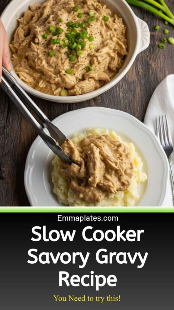 Slow Cooker Savory Gravy Recipe – Emma Plates