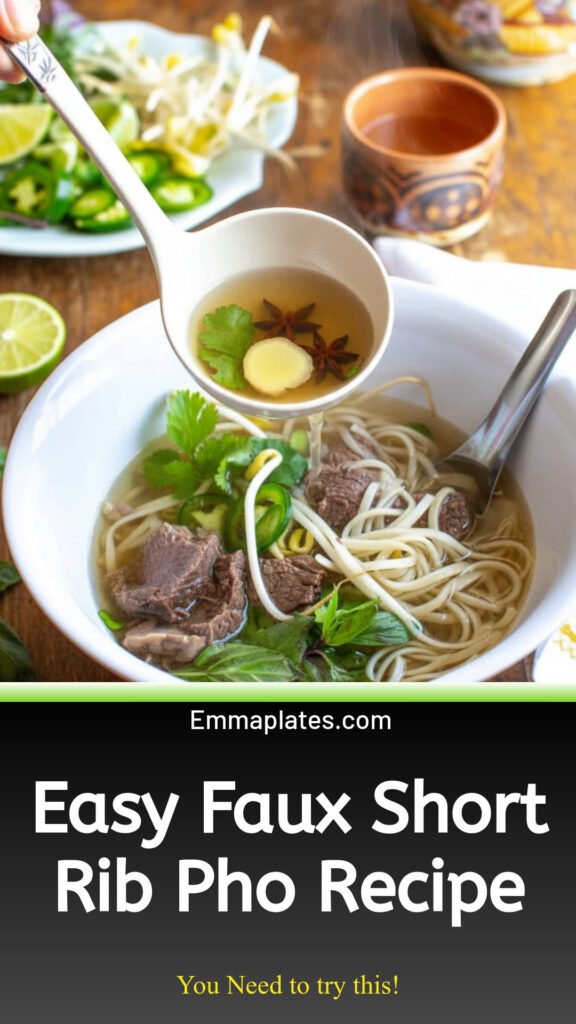 Easy Faux Short Rib Pho Recipe – Emma Plates